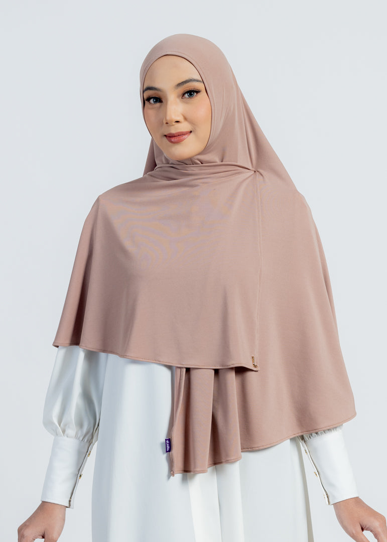 Instan Syar'i - Bergo Jersey Stretch Adem & Nyaman | Elzatta