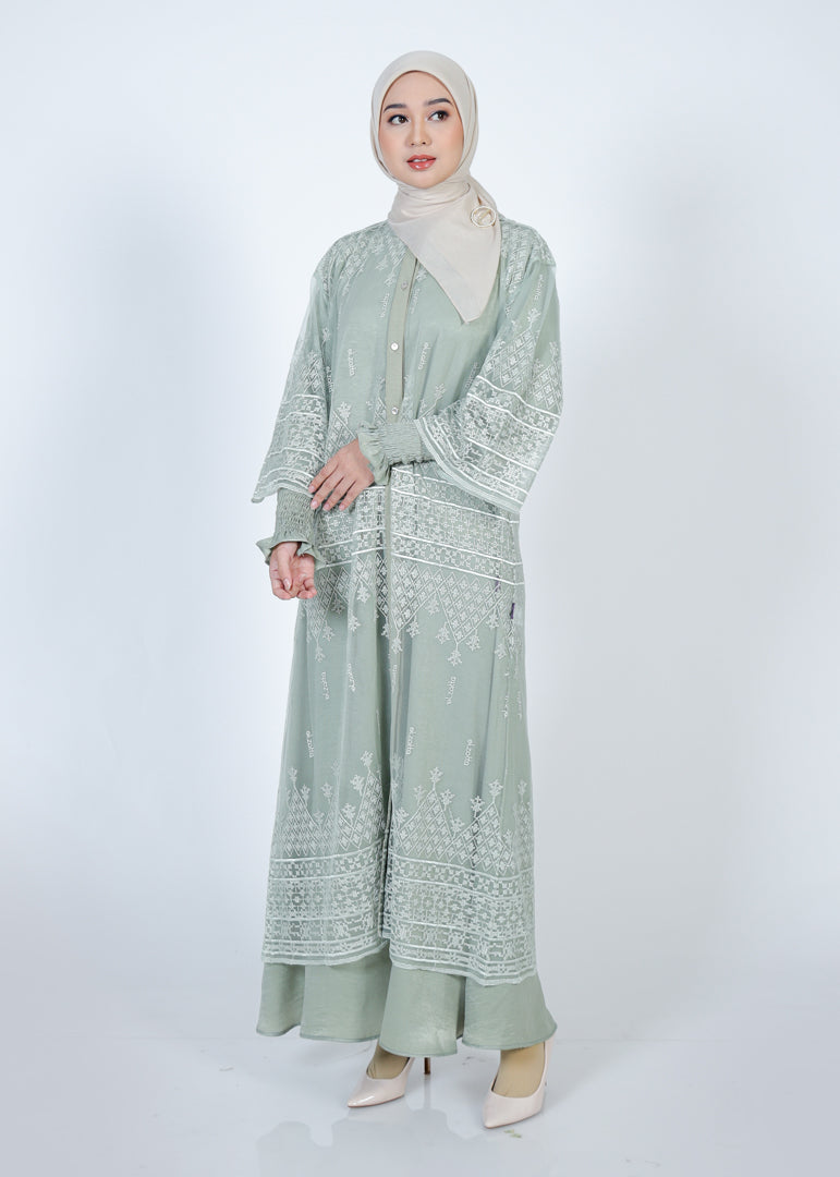 Gamis Outer Lace Al-Bukhari - Anggun & Stylish | Elzatta